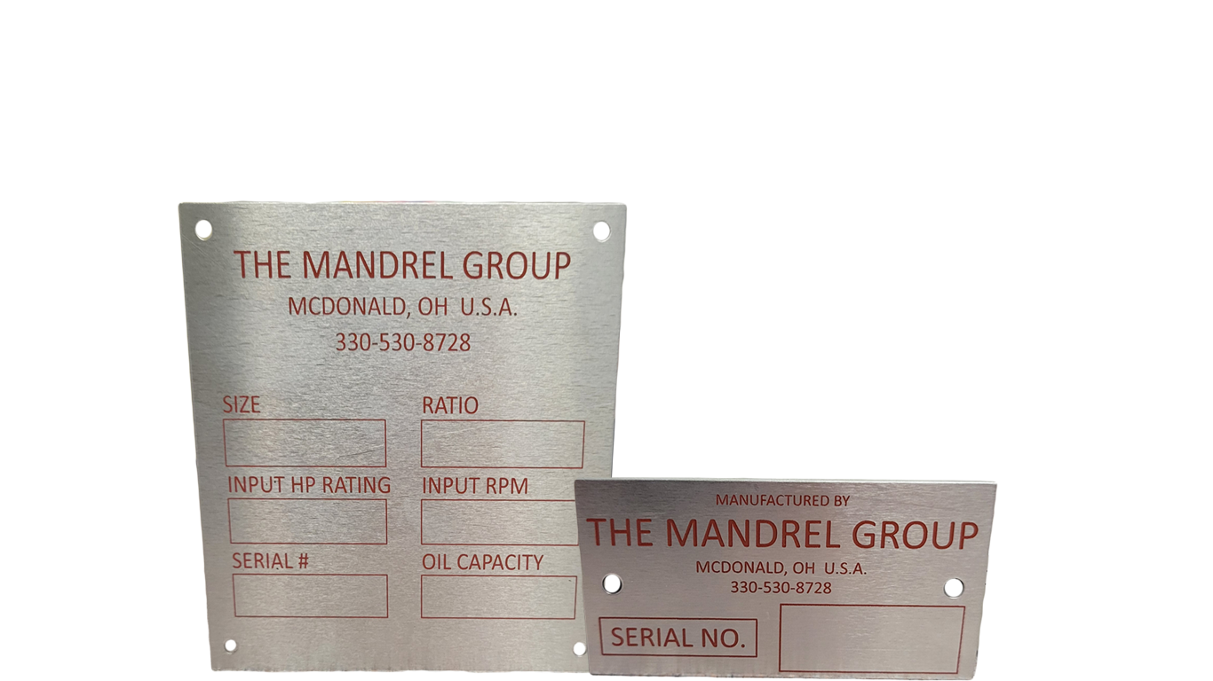 Aluminum Nameplate Heavy-Duty Tagging Solution